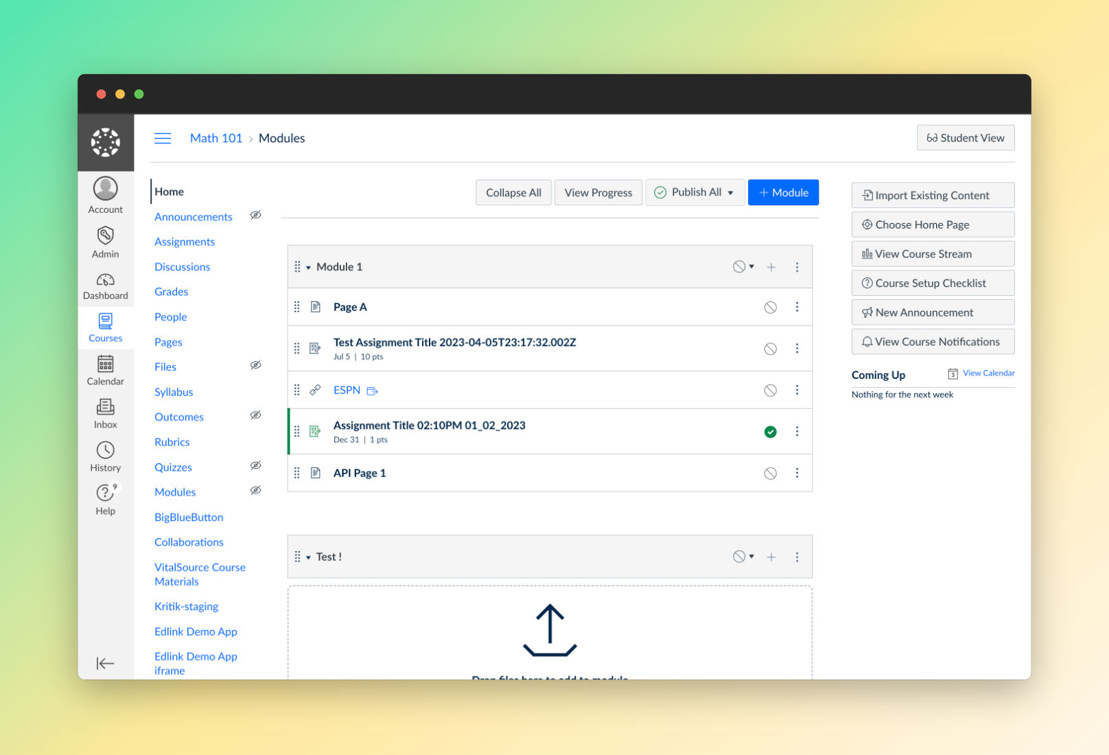 Announcing support for LMS resources and modules