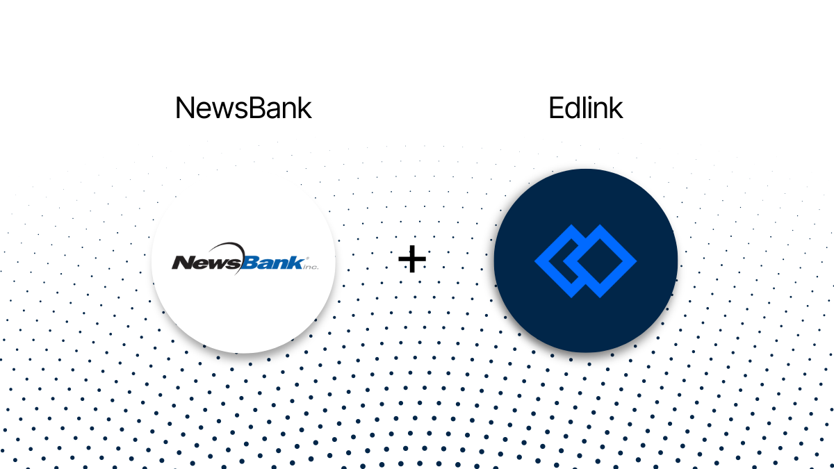 Edlink proudly welcomes NewsBank, inc. to the team!