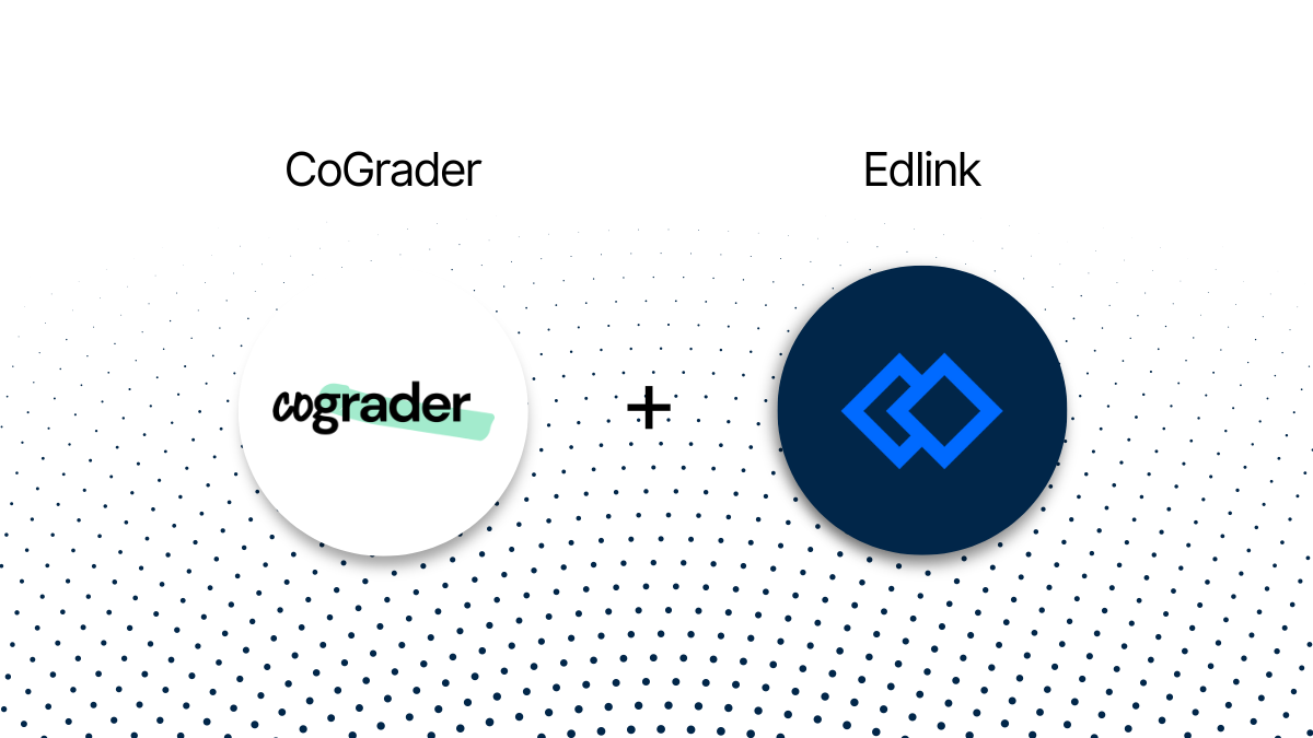 Edlink proudly welcomes CoGrader to the team!