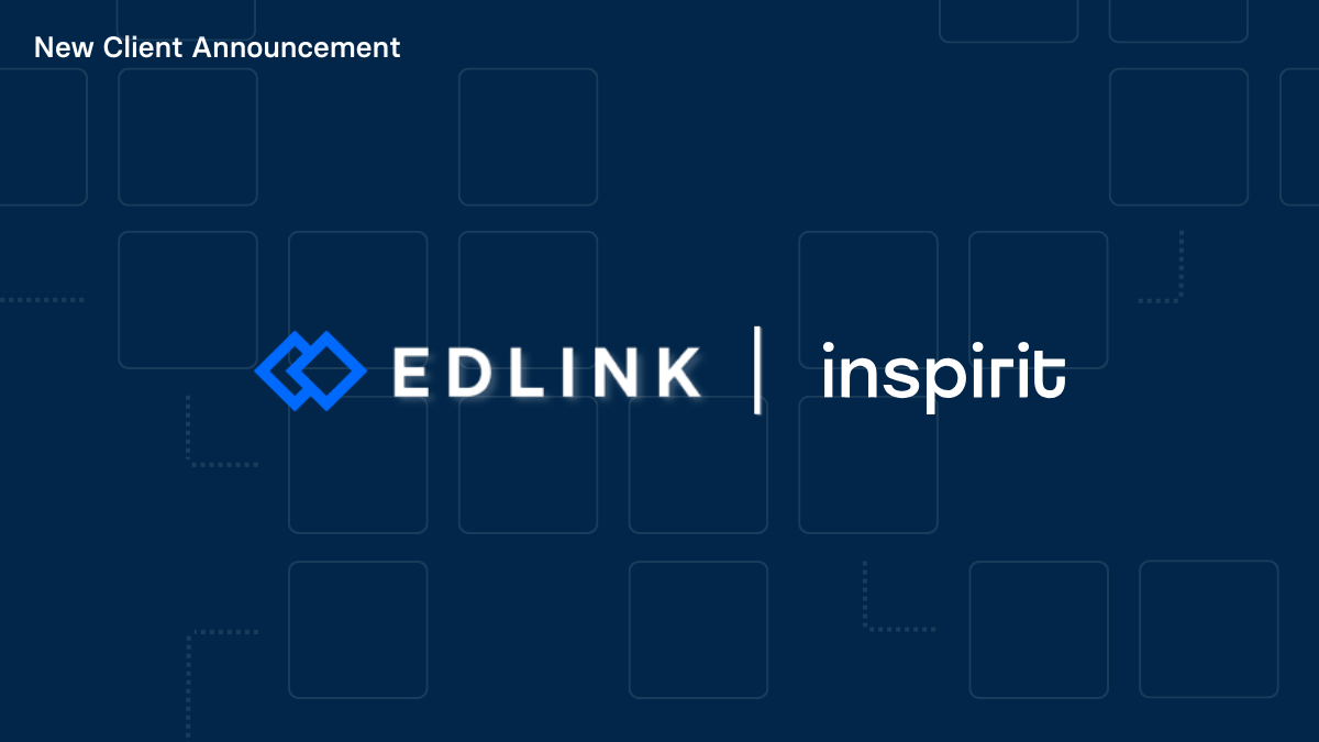 Edlink proudly welcomes Inspirit to the team!