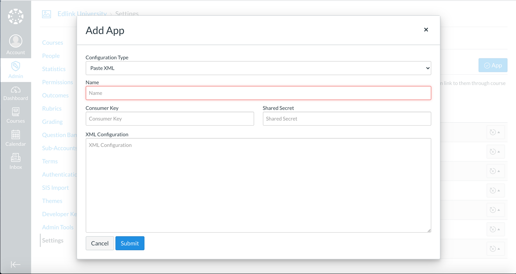 LTI 1.1 Setup - Edlink Docs